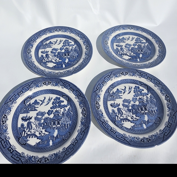 Dining | Vintage Churchill Blue And White Porcelain Dinnerware Set With ...